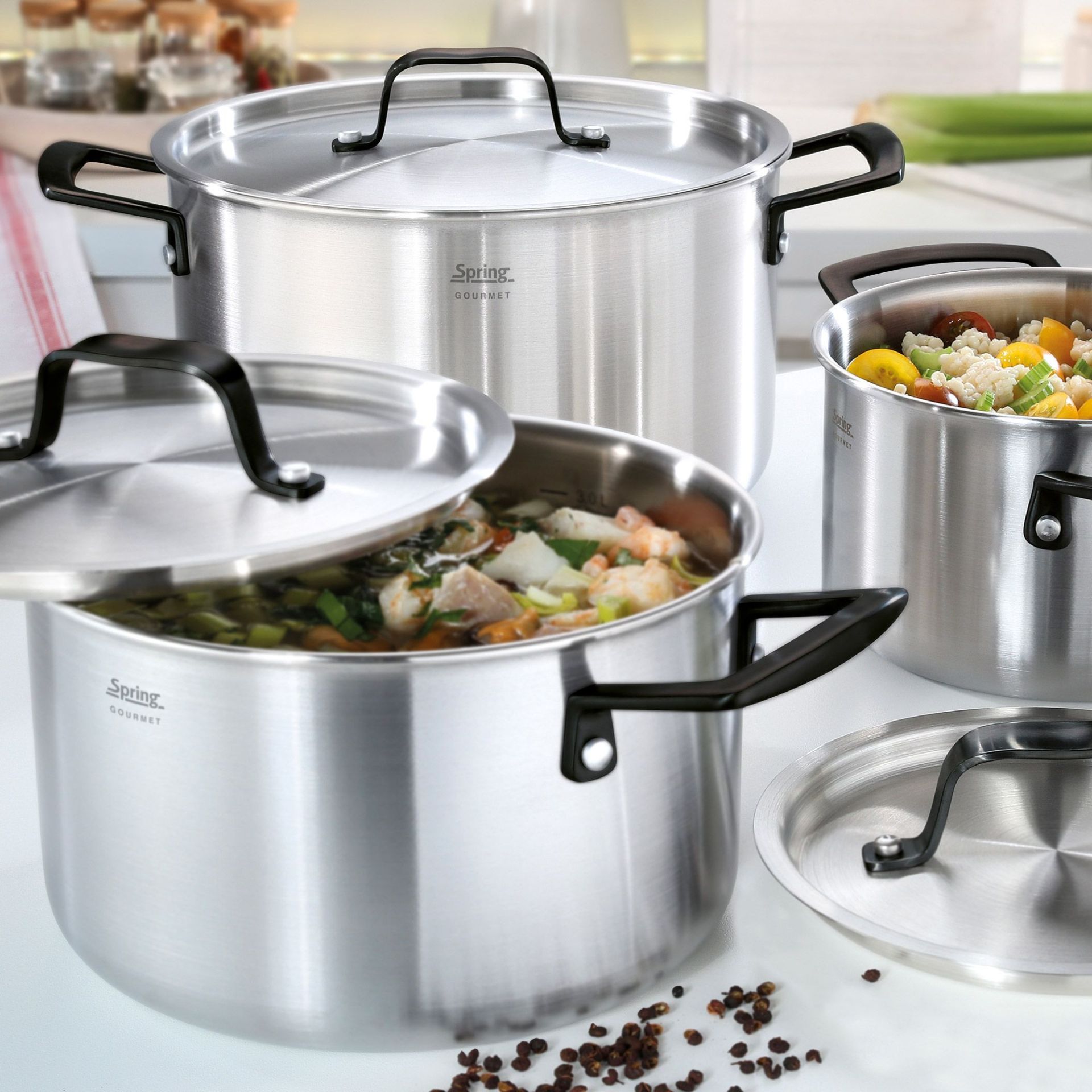 Spring - Cooking pot GOURMET - black- Ø 20 cm