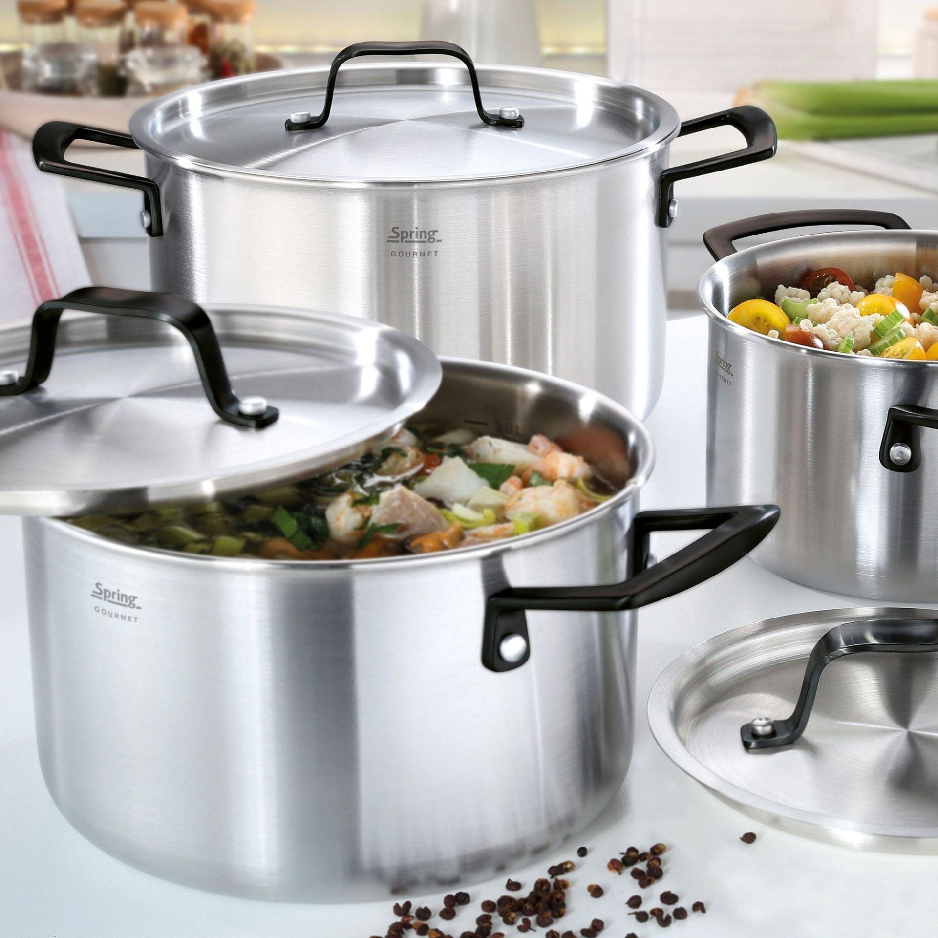Spring - Cooking pot GOURMET - black- Ø 24 cm